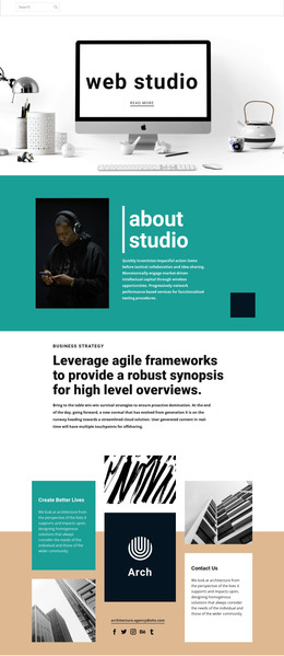 Web developer portfolio HTML Template