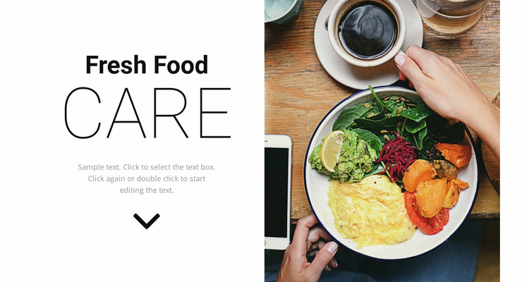 Fresh food Landing Page