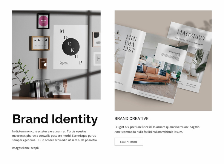 Creative direction Website Template