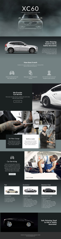 160 Cars & Transportation Landing Pages