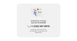 Map and address HTML Template