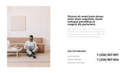 Map and address HTML Template