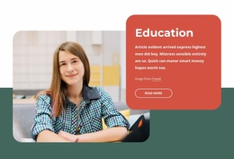 English education class Website Template