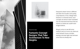 Fantastic Concept architecture One Page Template