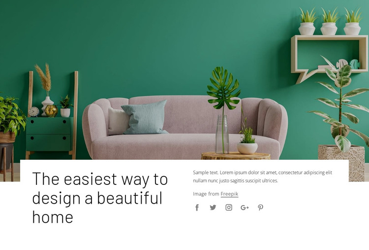 Your interior decorating style HTML Template