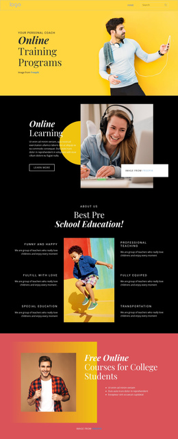 240 Education One Page Templates