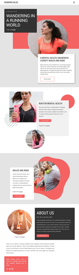 Convenient personal training programs HTML Template