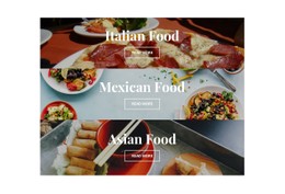 270 Food & Restaurant CSS Templates