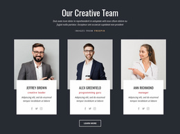 Business leading team Website Template