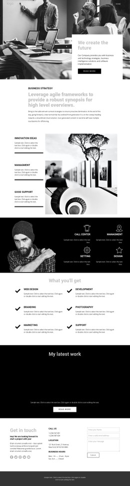 Business company CSS Template