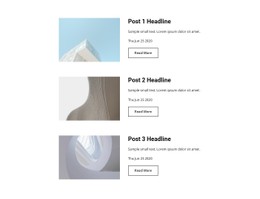 Blog Posts CSS Template
