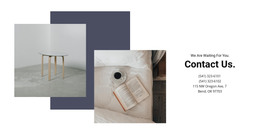 Google map with address block HTML Template