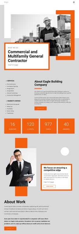 340 Architecture & Building CSS Templates